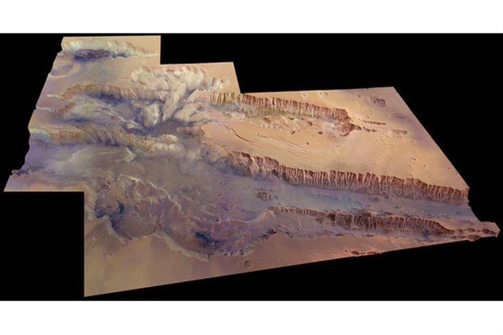 تصویری از بزرگترین دره منظومه شمسی